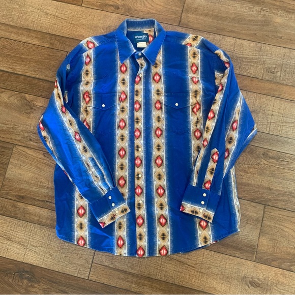 Wrangler | Shirts | Vintage Mens Wrangler Retro Shirt | Poshmark